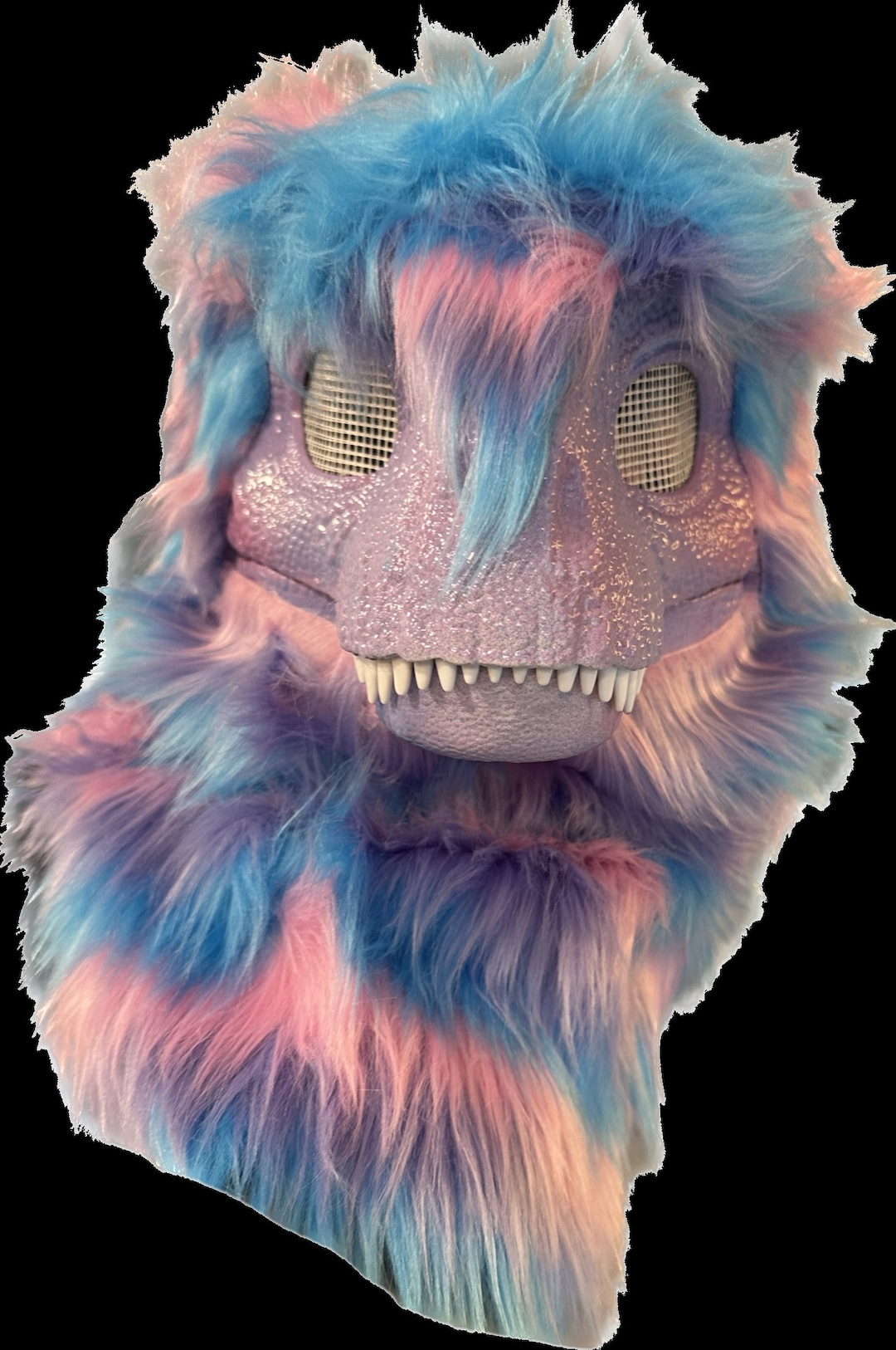 COTTEN: Handmade Dinosaur Furry Mask With Roar Sound - Etsy