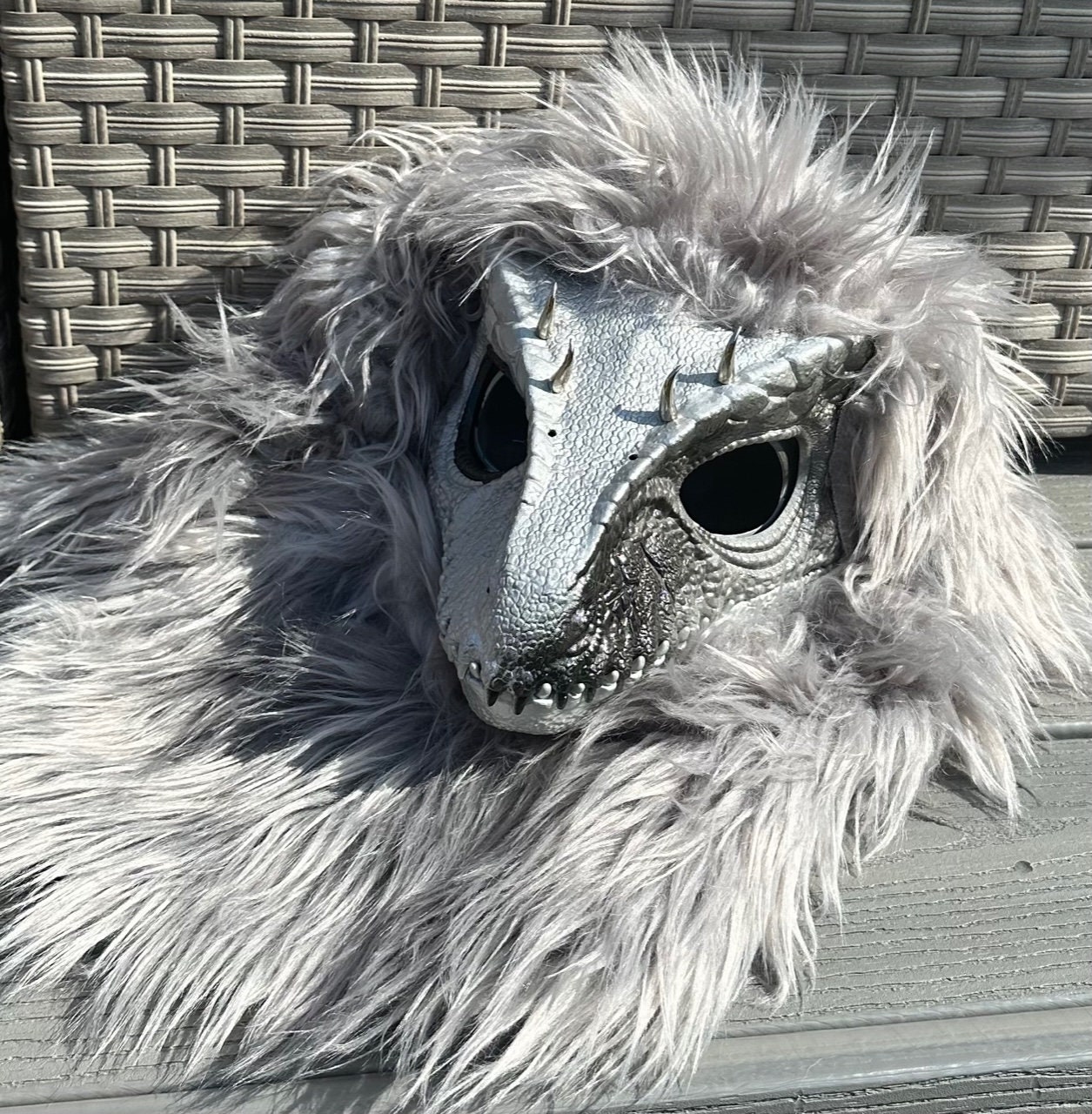 COPPER: Handmade Furry Dinosaur Masks With Roar Sound - Etsy