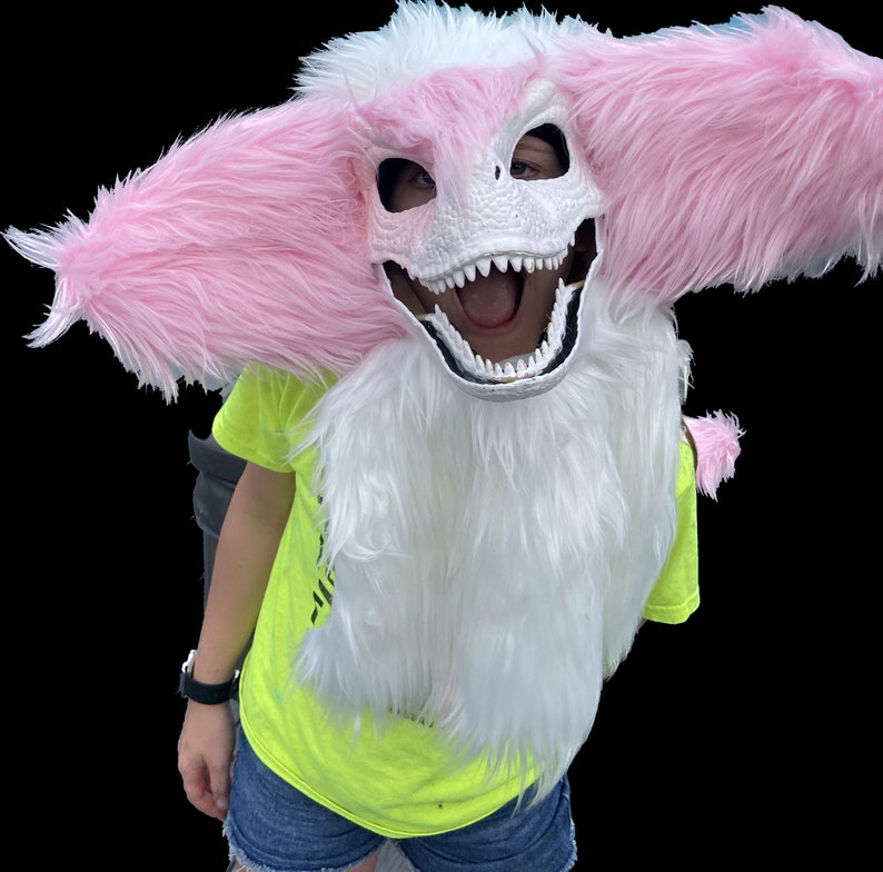 QUINTLEY: Handmade Furry Dinosaur Masks With Roar Sound - Etsy