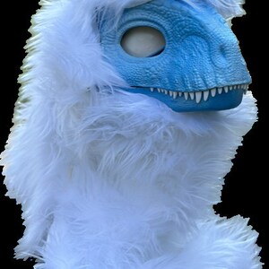 YETI: Handmade Furry Dinosaur Masks With Roar Sound - Etsy