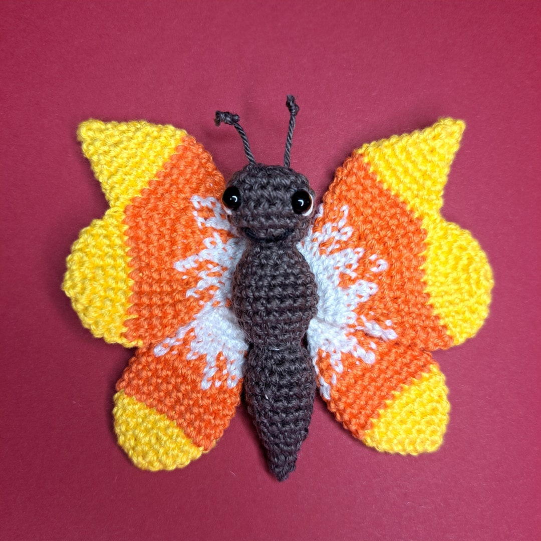 Crochet Butterfly Amigurumi Pattern – Baby Mobile, Squeaky Toy (PDF ...