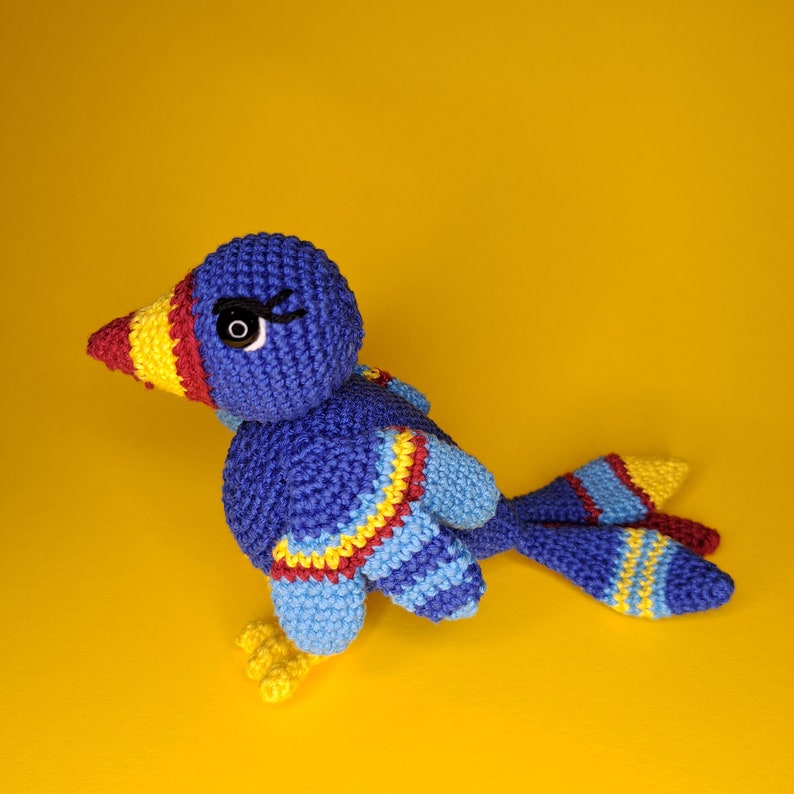 PDF Eng Crochet Amigurumi Blue Bird Pattern for Perfect Handmade Gift ...