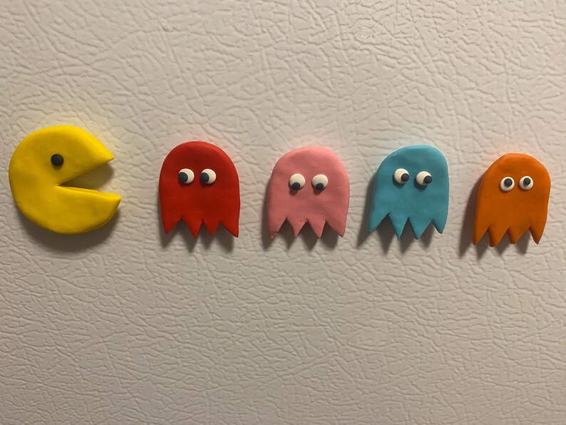 Pac-man Magnet Set - Etsy