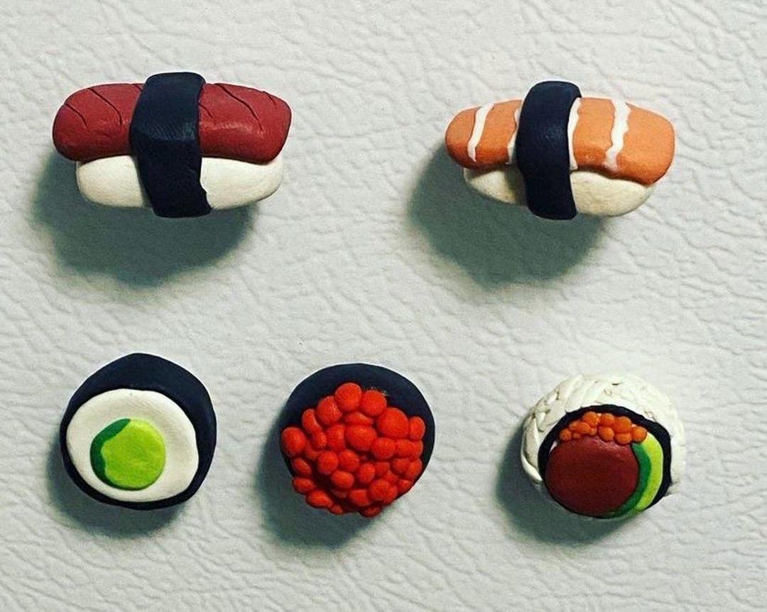Sushi Magnet Set - Etsy