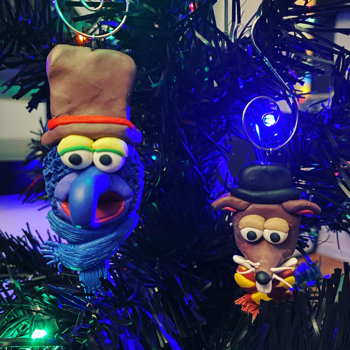 Muppet Christmas Carol Gonzo and Rizzo Christmas Ornaments - Etsy