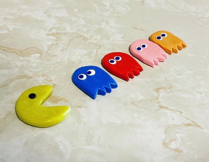 Pac-man Magnet Set - Etsy
