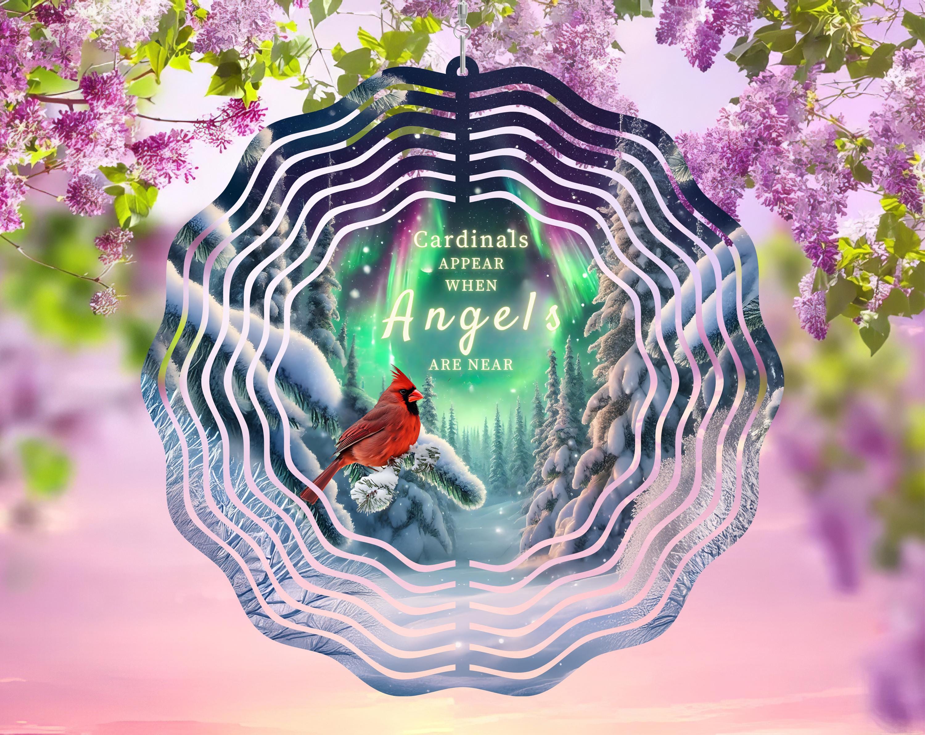 Red Cardinal Wind Spinner PNG, Cardinal Wind Spinner Sublimation Design ...