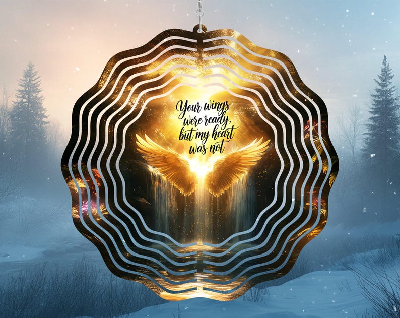 Your Wings Were Ready Wind Spinner PNG, Wind Spinner Sublimation Design ...