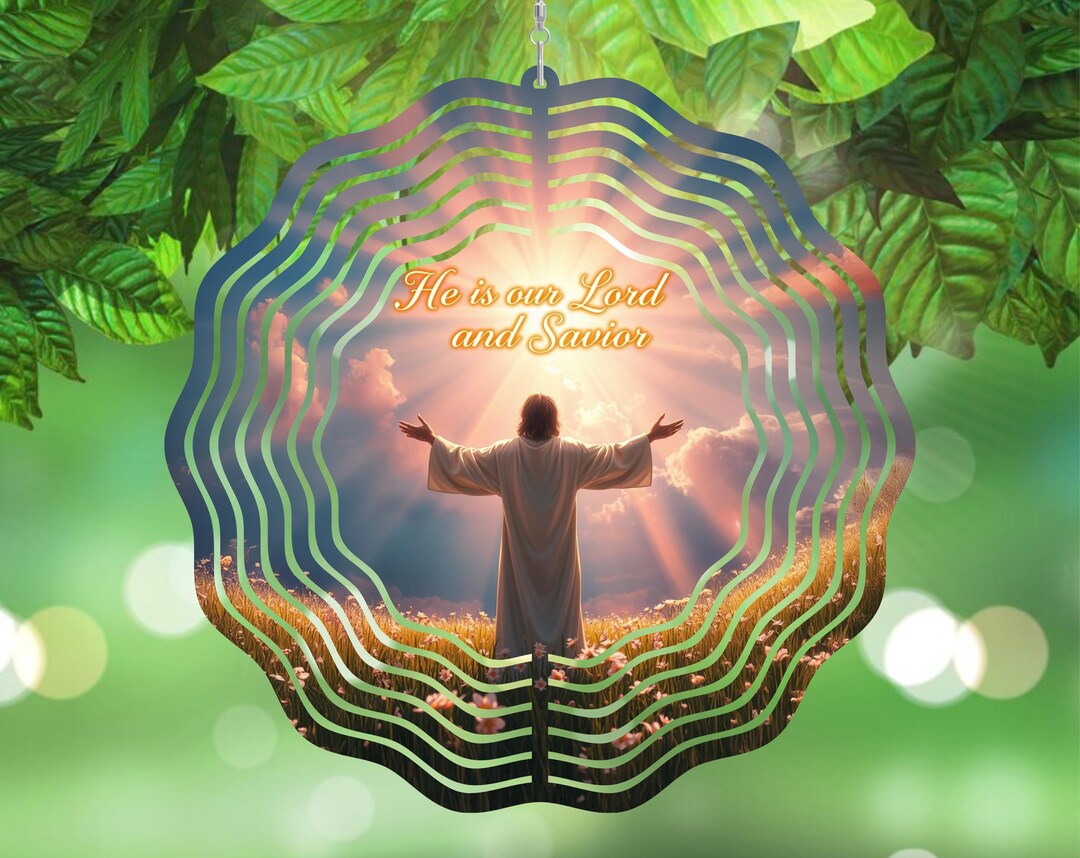 Jesus is My Lord and Savior Wind Spinner - Floral Windspin, Flowers ...
