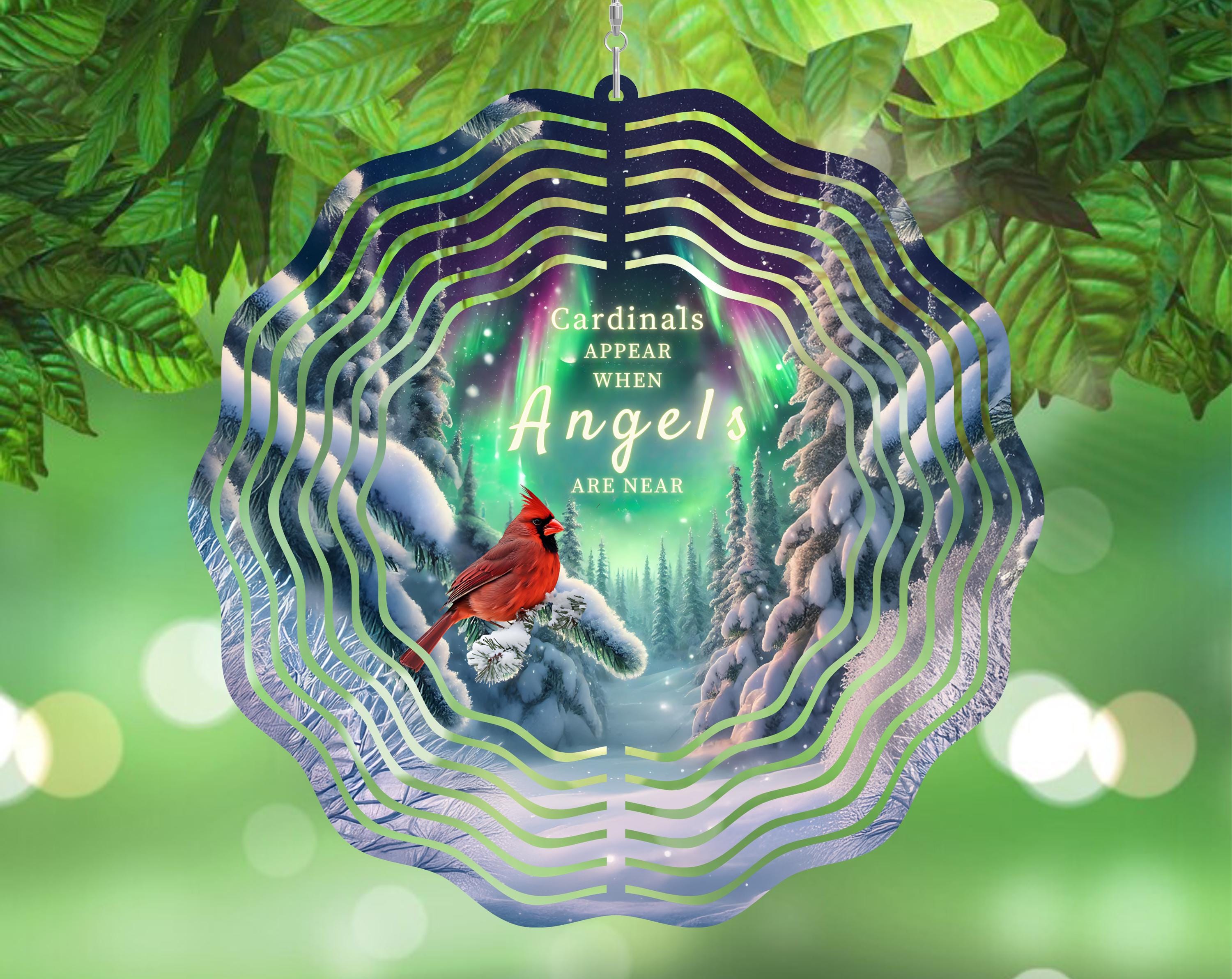 Red Cardinal Wind Spinner PNG, Cardinal Wind Spinner Sublimation Design ...