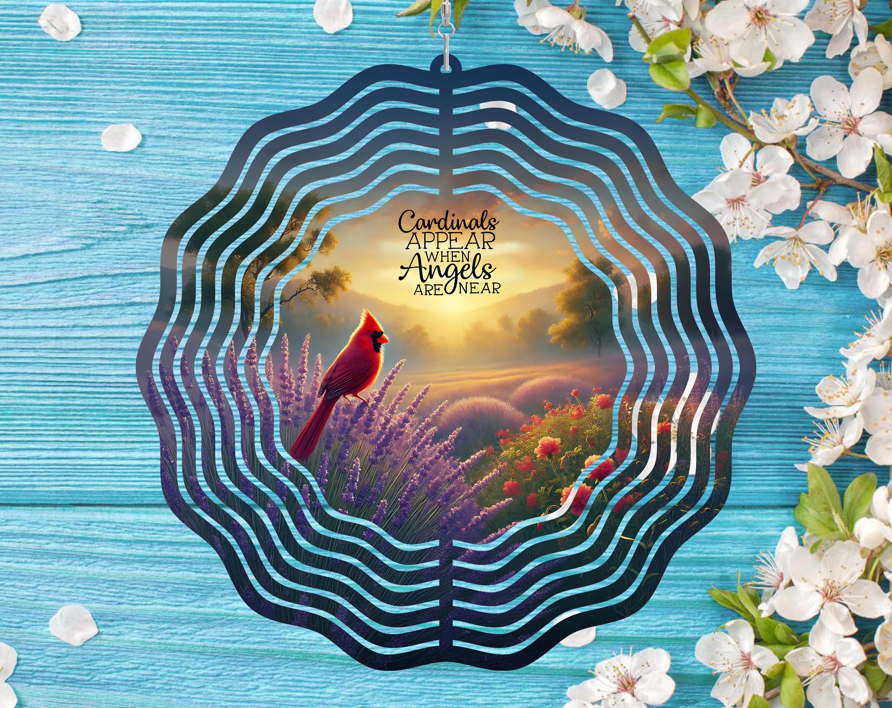 Red Cardinal Wind Spinner PNG, Cardinal Wind Spinner Memorial Loss ...