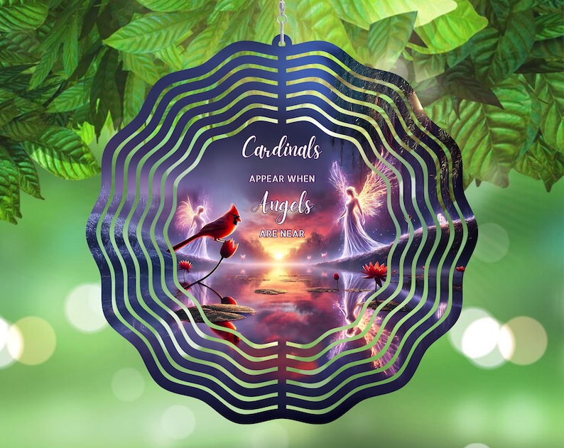 Red Cardinal Wind Spinner PNG, Cardinal Wind Spinner Memorial Loss ...