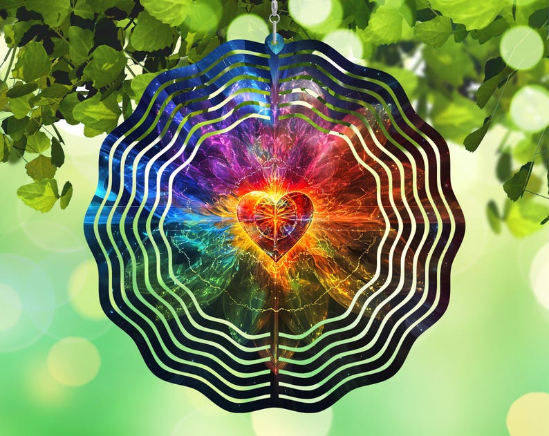Cosmic Mandalas Wind Spinner PNG Bundle Neon Spinner Sublimation Design ...