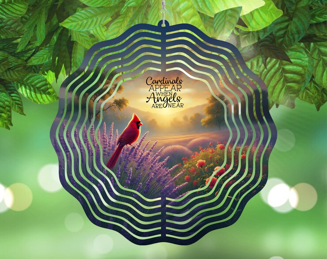 Red Cardinal Wind Spinner PNG, Cardinal Wind Spinner Memorial Loss ...