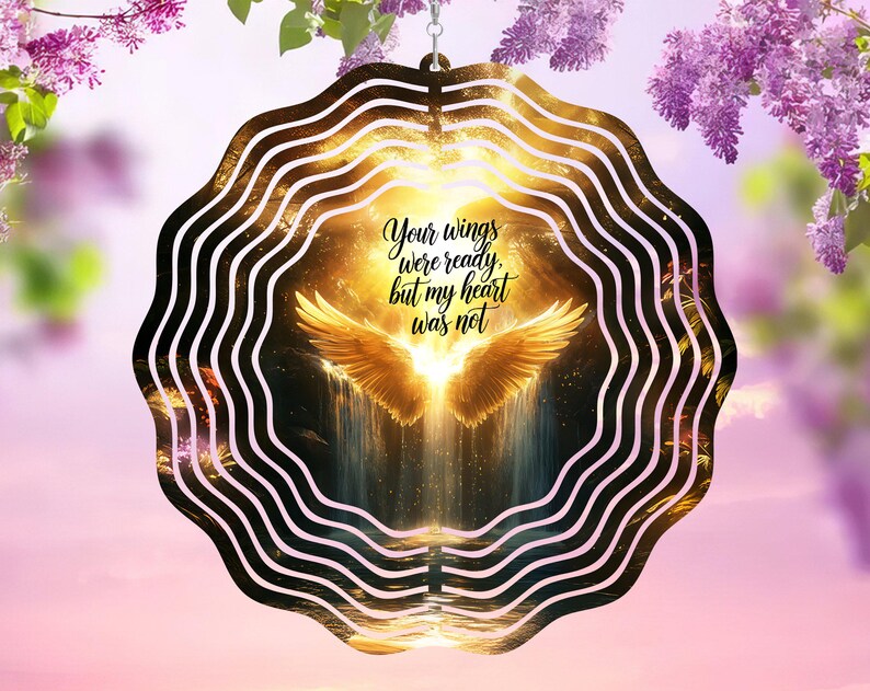 Your Wings Were Ready Wind Spinner PNG, Wind Spinner Sublimation Design ...