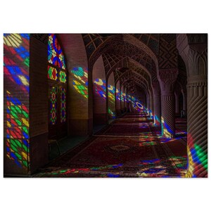 Shiraz Iran, Nasir-ol-molk Mosque Colorful Shadows, Photo Poster, Photo ...