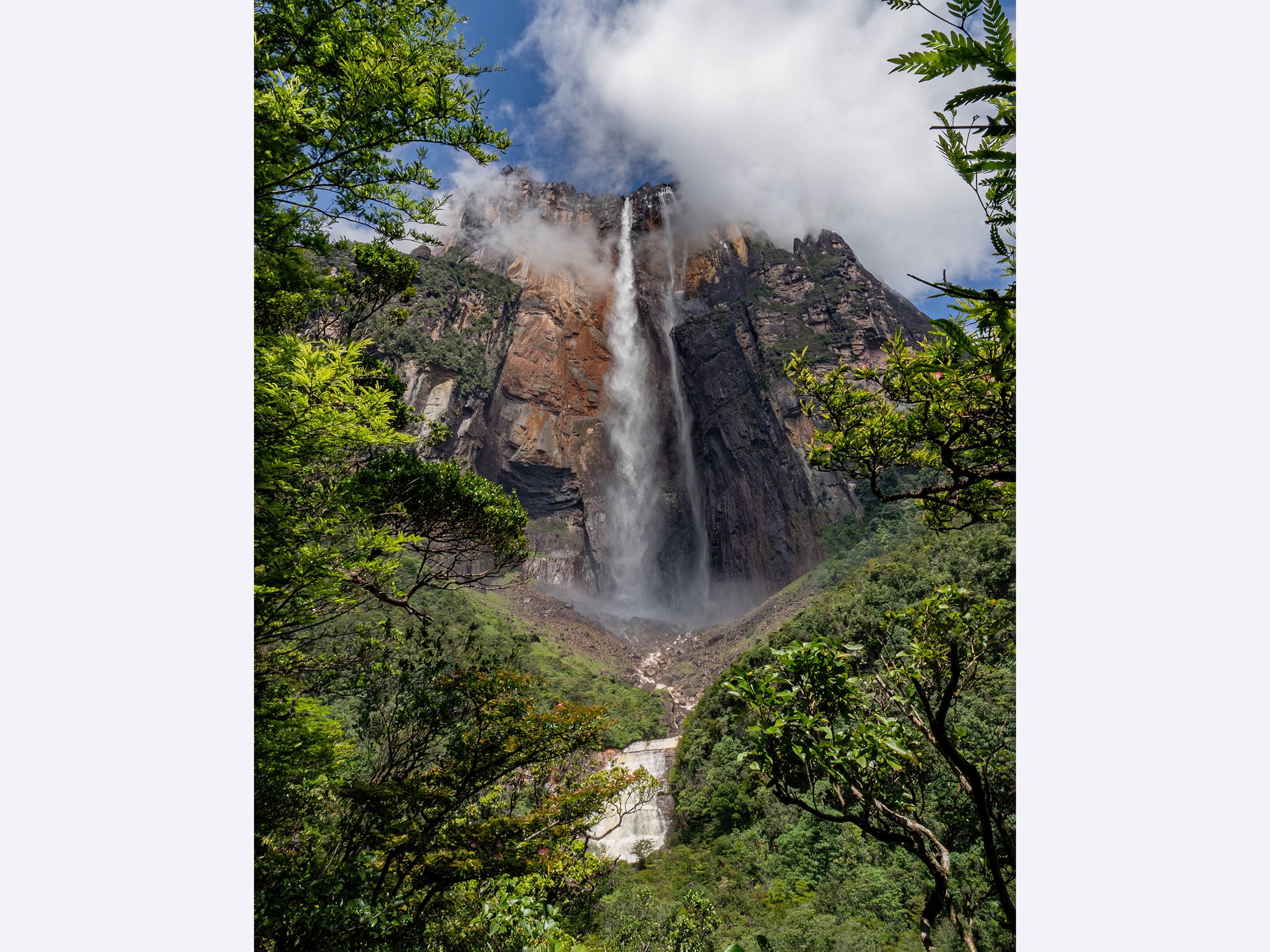 Venezuela, Angel Waterfall in Natural Frame, Salto Ángel, Museum ...