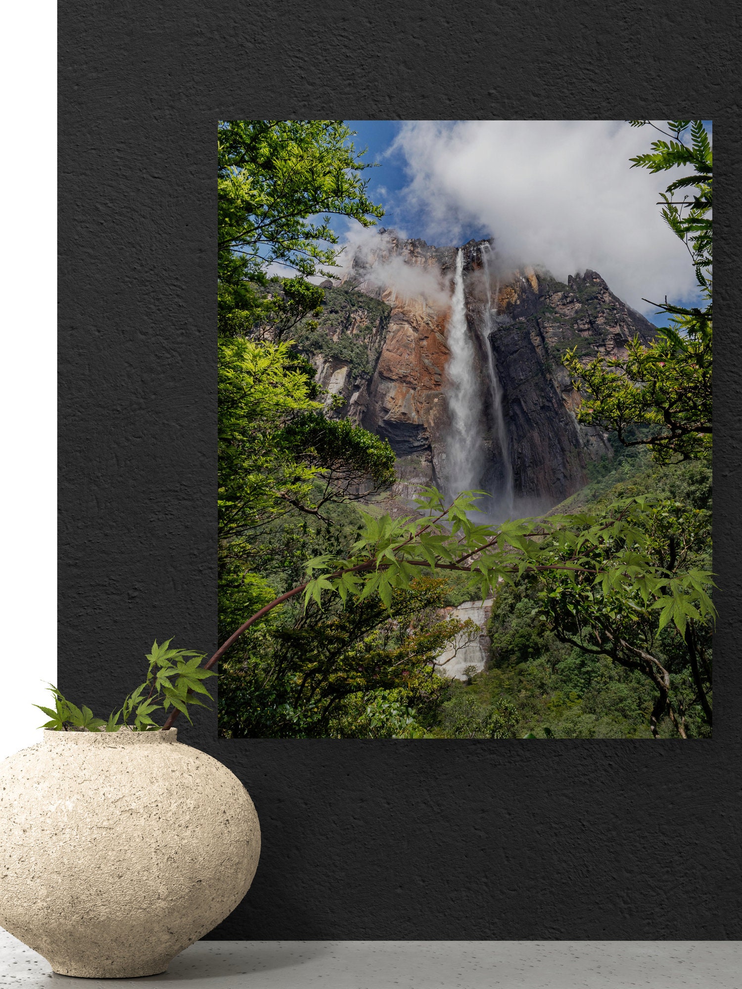 Venezuela, Angel Waterfall in Natural Frame, Salto Ángel, Museum ...