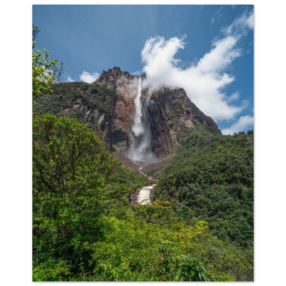 Venezuela, Angel Waterfall upview, Salto Ángel, Museum-Quality Matte ...