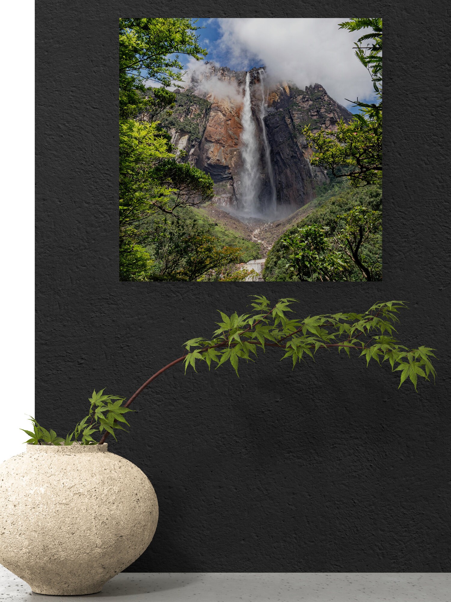 Venezuela, Angel Waterfall in Natural Frame, Salto Ángel, Museum ...