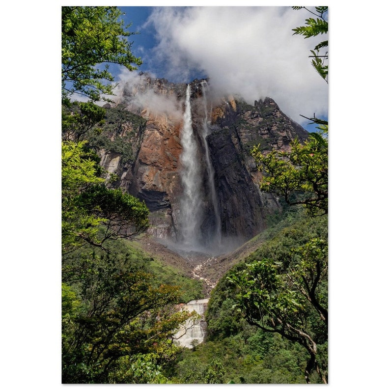 Venezuela, Angel Waterfall in Natural Frame, Salto Ángel, Museum ...