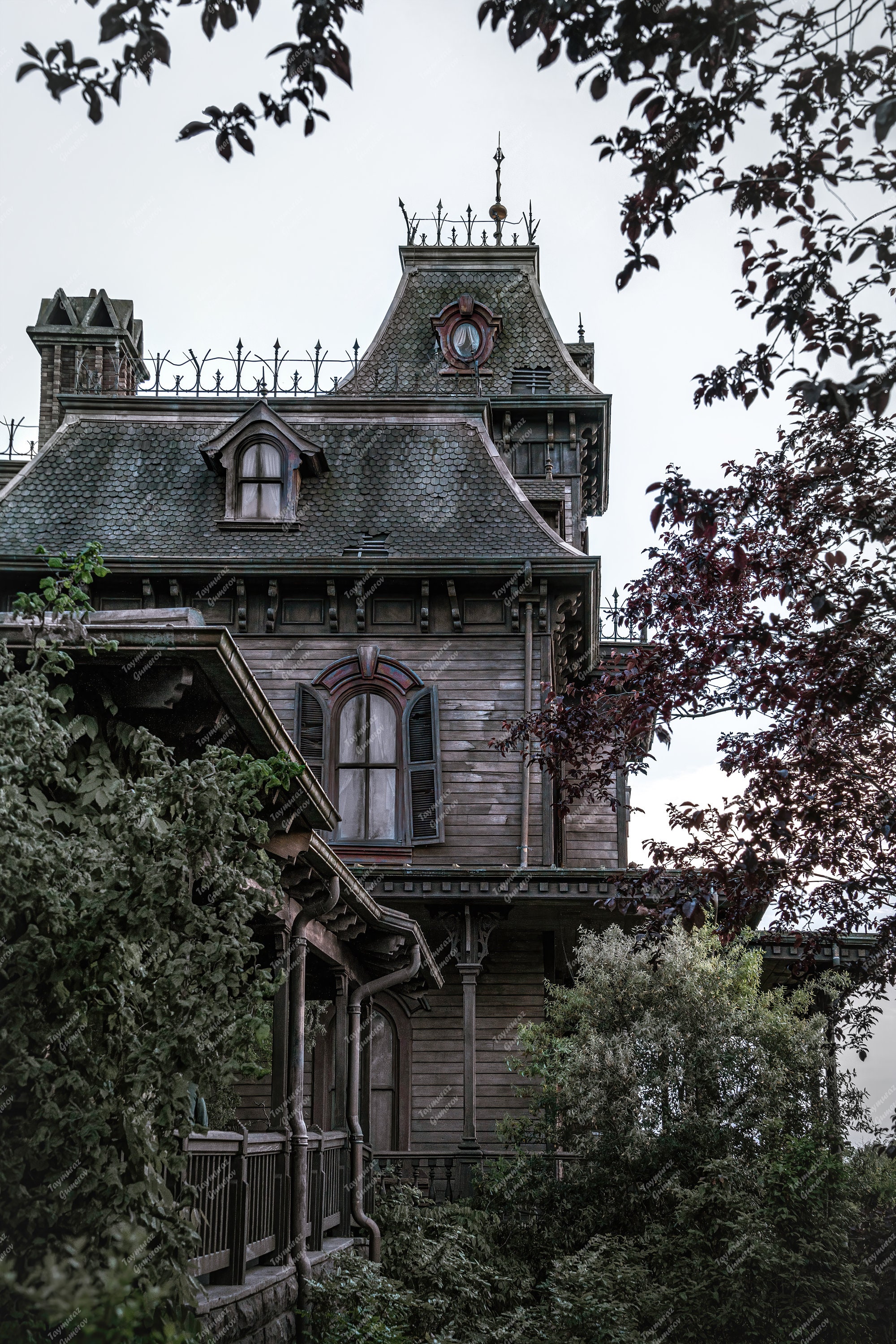 France, Paris, Haunted House, Phantom Manor, Disneyland Museum-quality ...