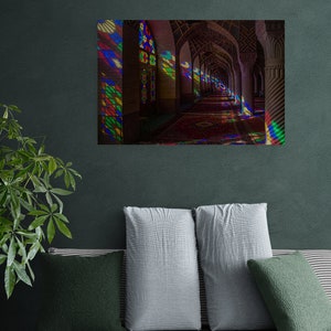 Shiraz Iran, Nasir-ol-molk Mosque Colorful Shadows, Photo Poster, Photo ...