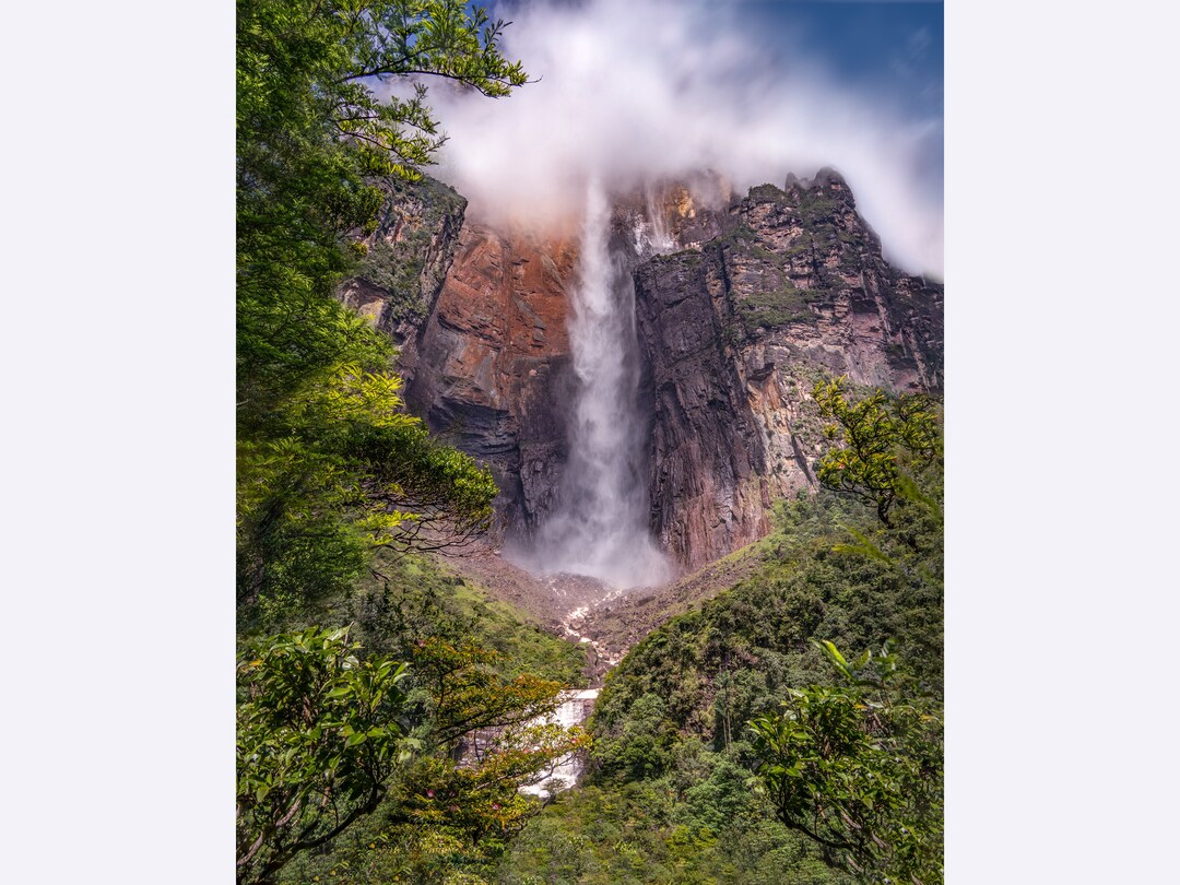 Venezuela, Angel Waterfall, Wide Angle Shot, Museum-quality Matte Paper ...