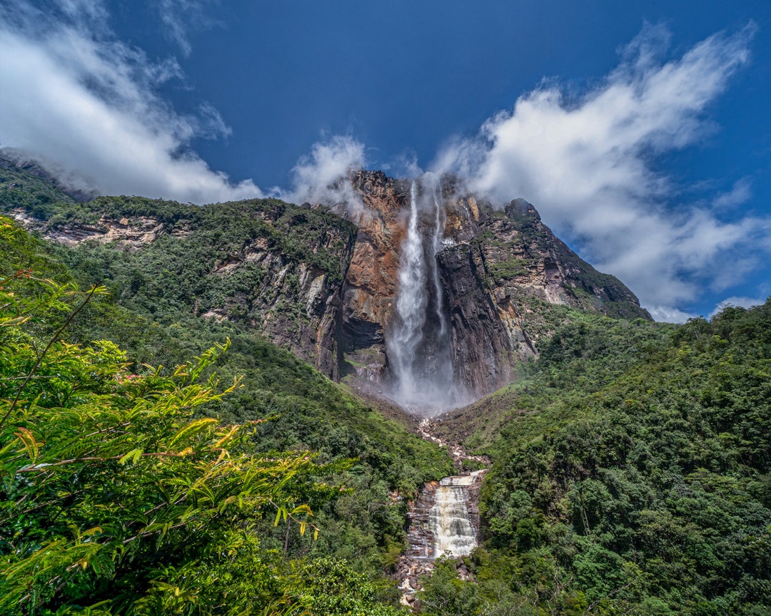 Venezuela, Angel Waterfall at Shiny Day, Horizontal Image - Museum ...