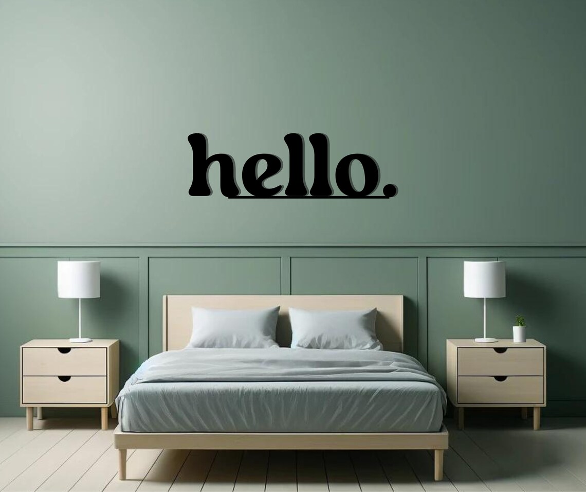 Acrylic Hello Sign, Front Door Decor, Outdoor Decor, Entryway ...