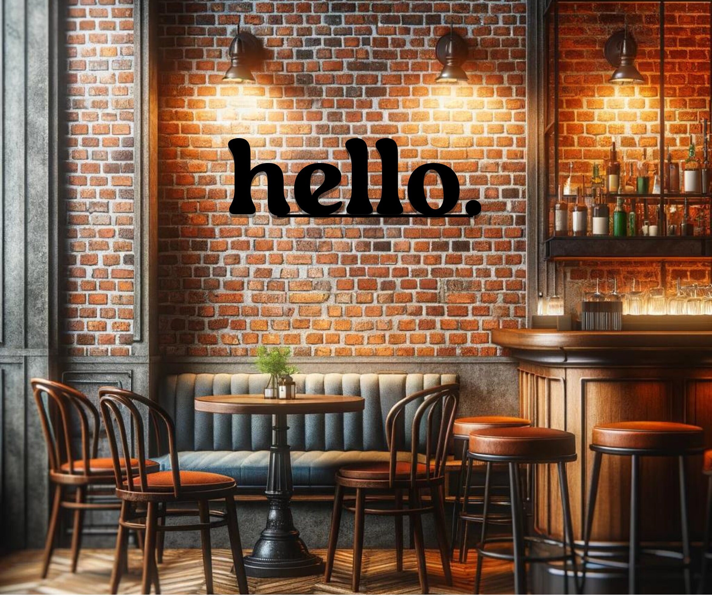 Acrylic Hello Sign, Front Door Decor, Outdoor Decor, Entryway ...