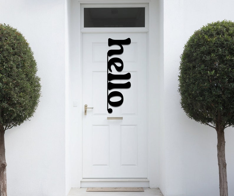 Acrylic Hello Sign, Front Door Decor, Outdoor Decor, Entryway ...