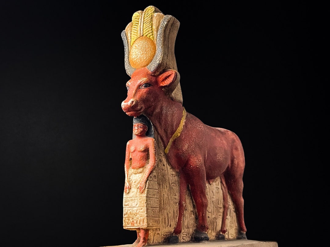 Egyptian Goddess Hathor Statue Goddess Hathor Cow Form - Etsy