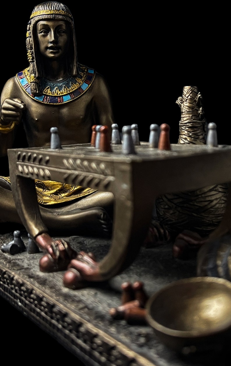 Senet Board Game in Ancient Egypt, Scene of Ancient Egyptian Pharaohs ...