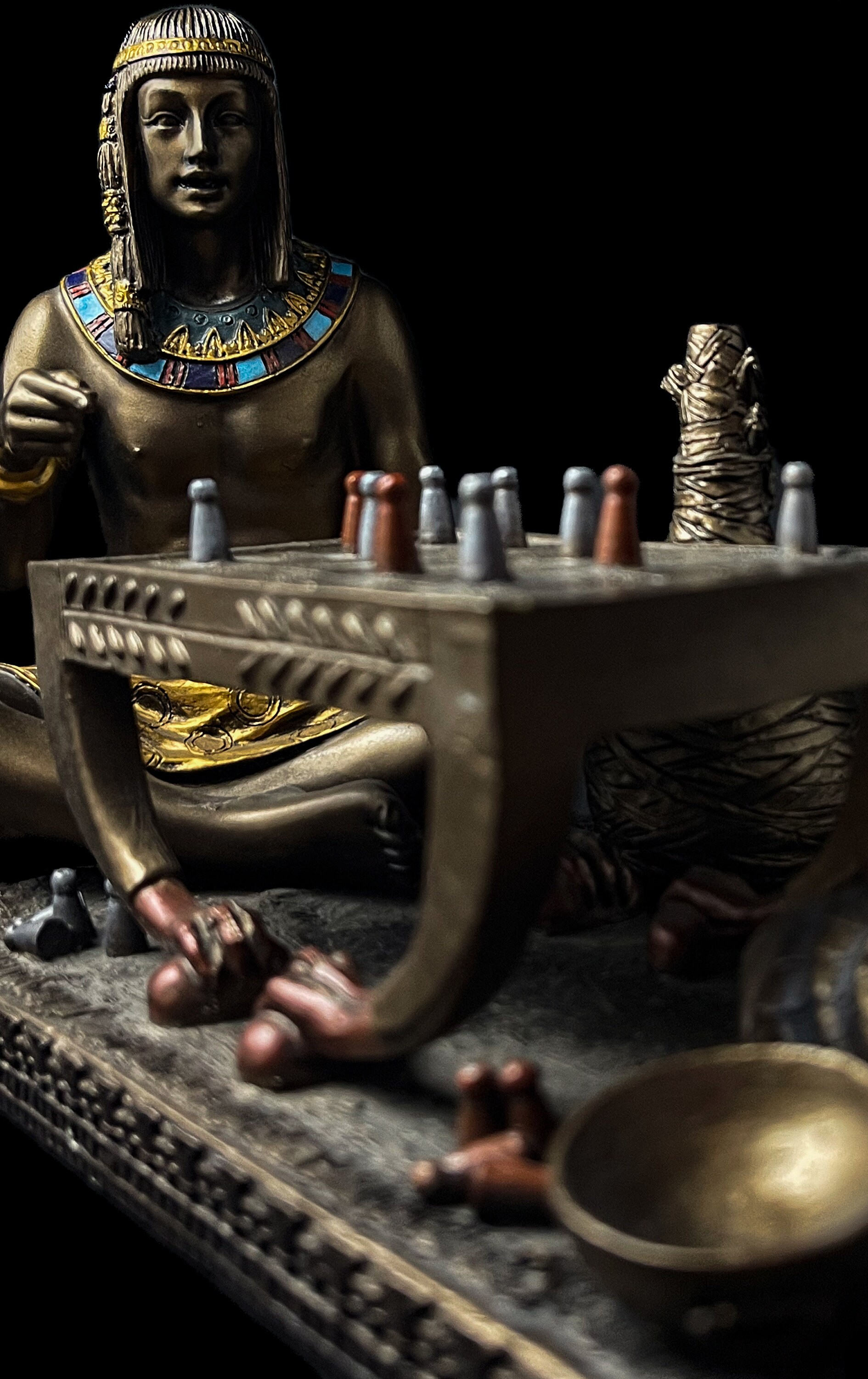 Senet Board Game in Ancient Egypt, Scene of Ancient Egyptian Pharaohs ...