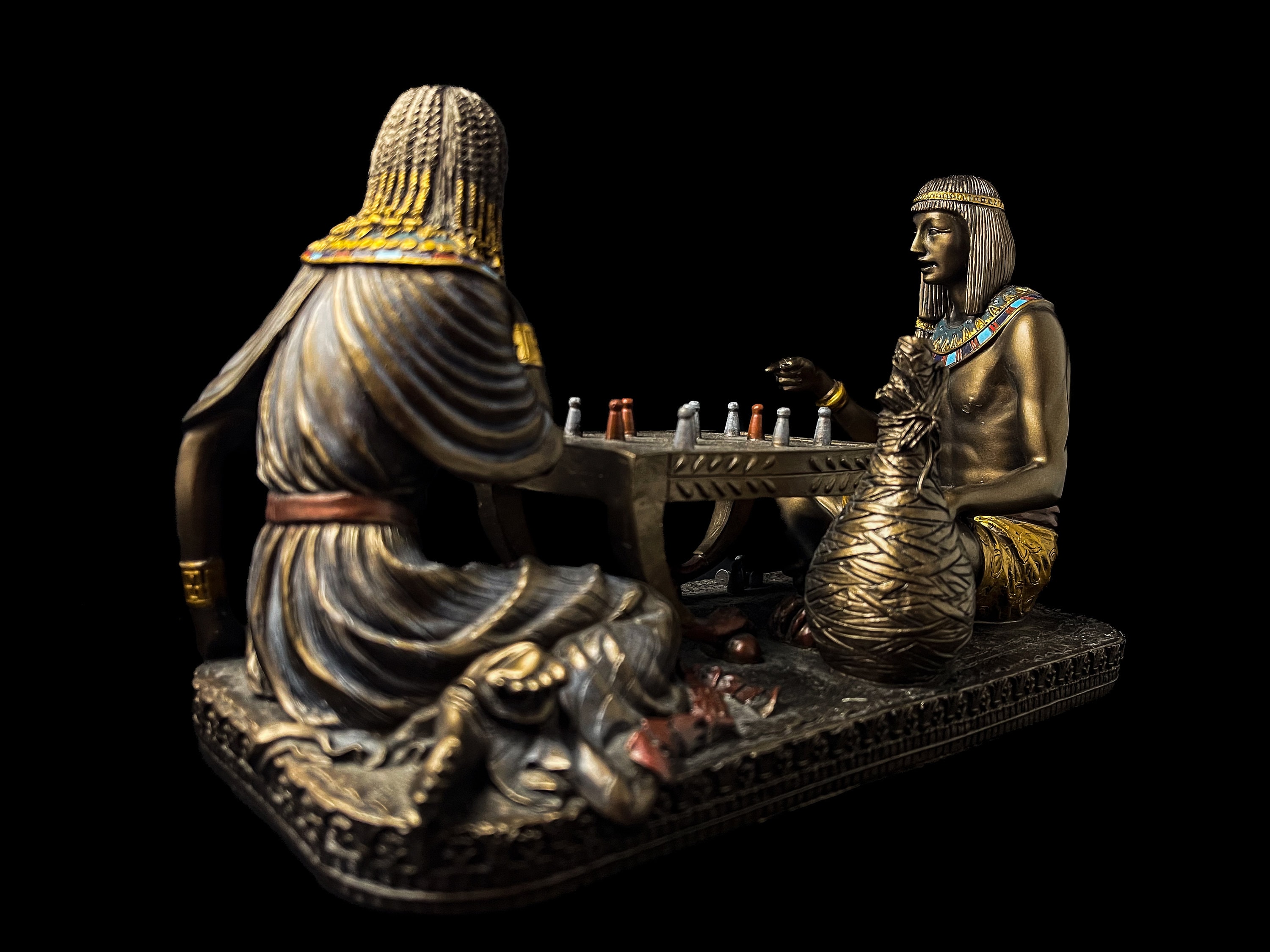 Senet Board Game in Ancient Egypt, Scene of Ancient Egyptian Pharaohs ...