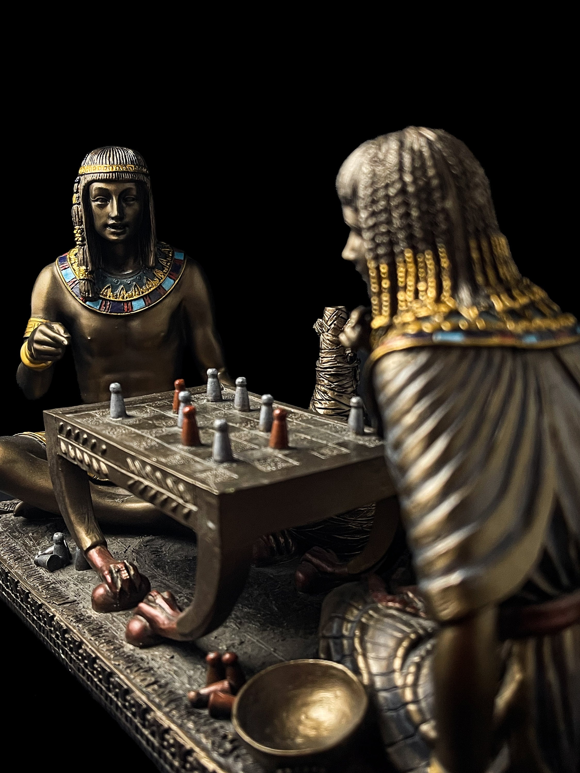 Senet Board Game in Ancient Egypt, Scene of Ancient Egyptian Pharaohs ...