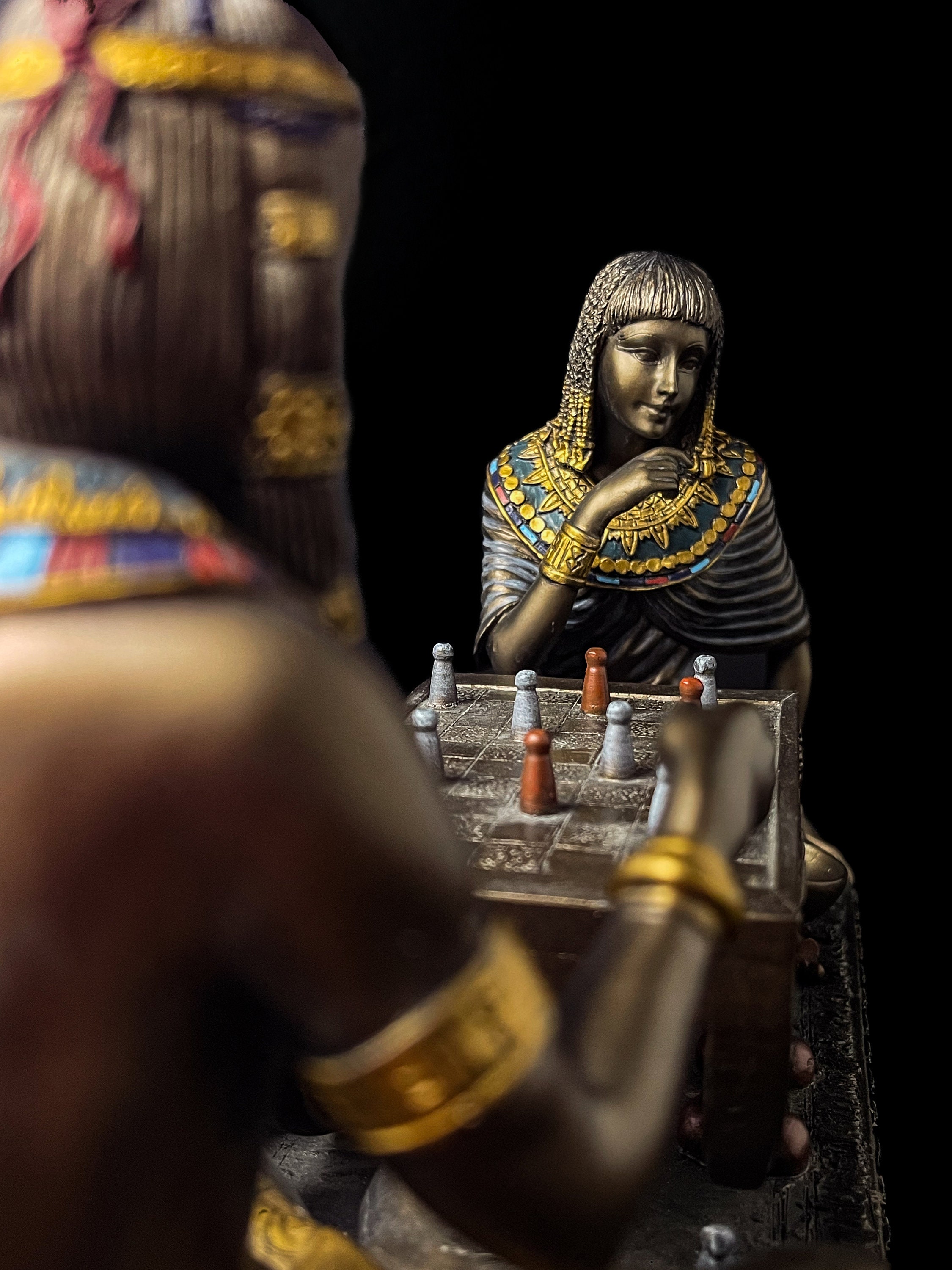 Senet Board Game in Ancient Egypt, Scene of Ancient Egyptian Pharaohs ...