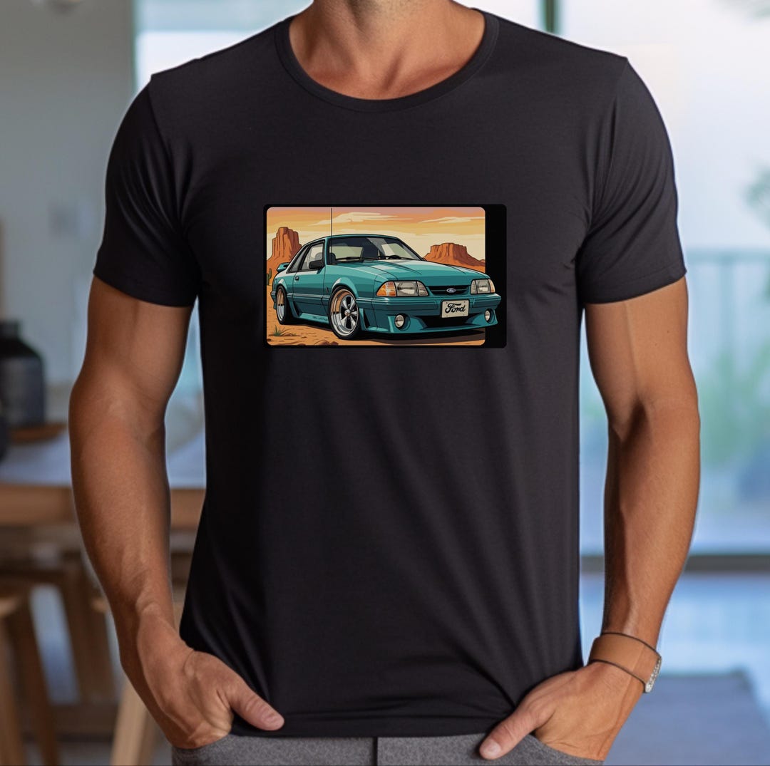 Fox Body Mustang 5.0 Tee - GT or LX Muscle Car Unisex Shirt - Ford Fan ...
