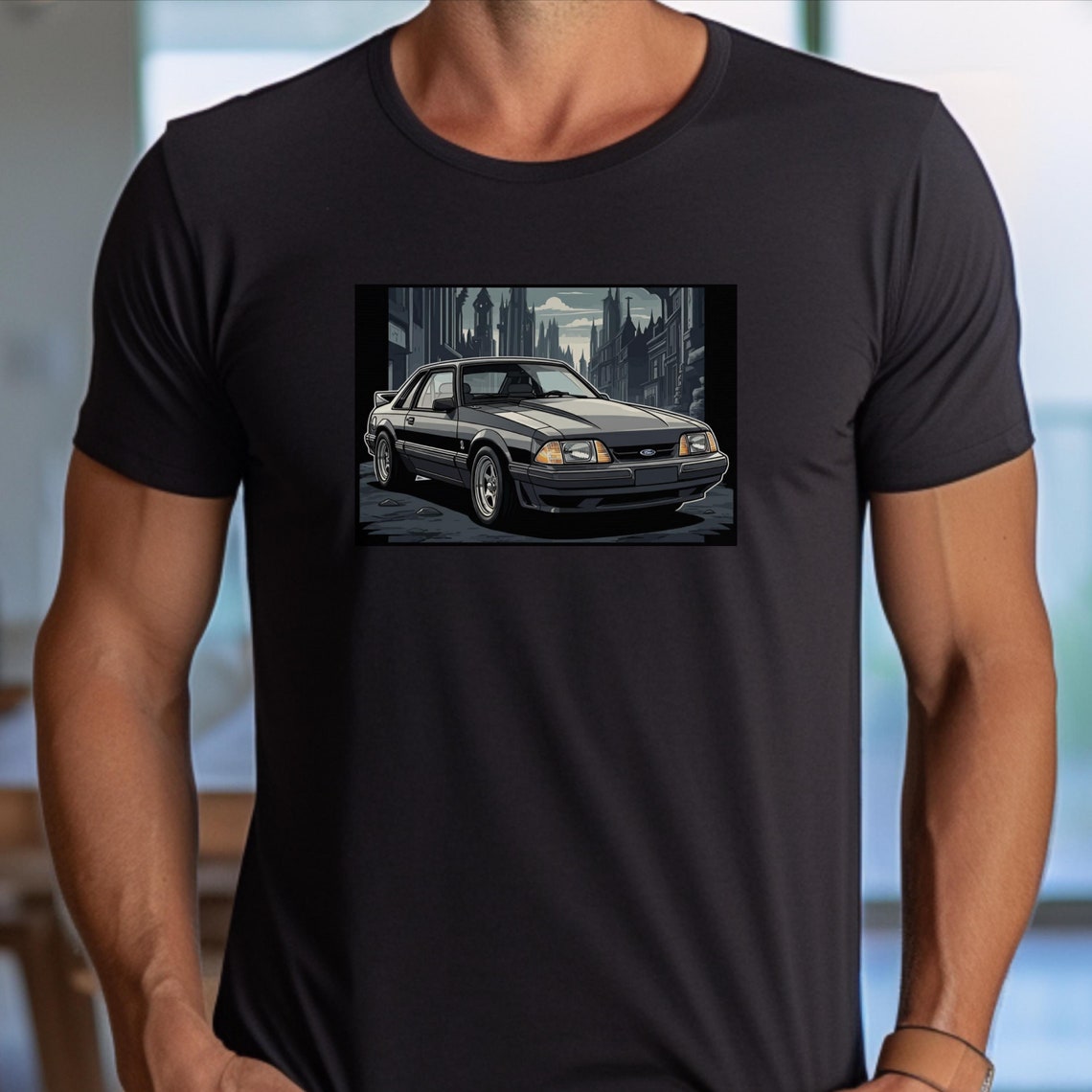 Foxbody Ford Mustang Graphic Tshirt - Vintage Fox Body Ford Tee - Retro ...