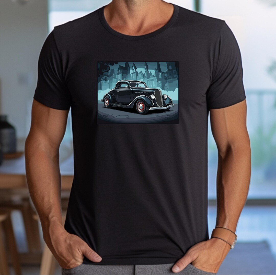 1936 Ford Hot Rod Coupe - Classic Car T-shirt - Vintage Car Graphic Tee ...