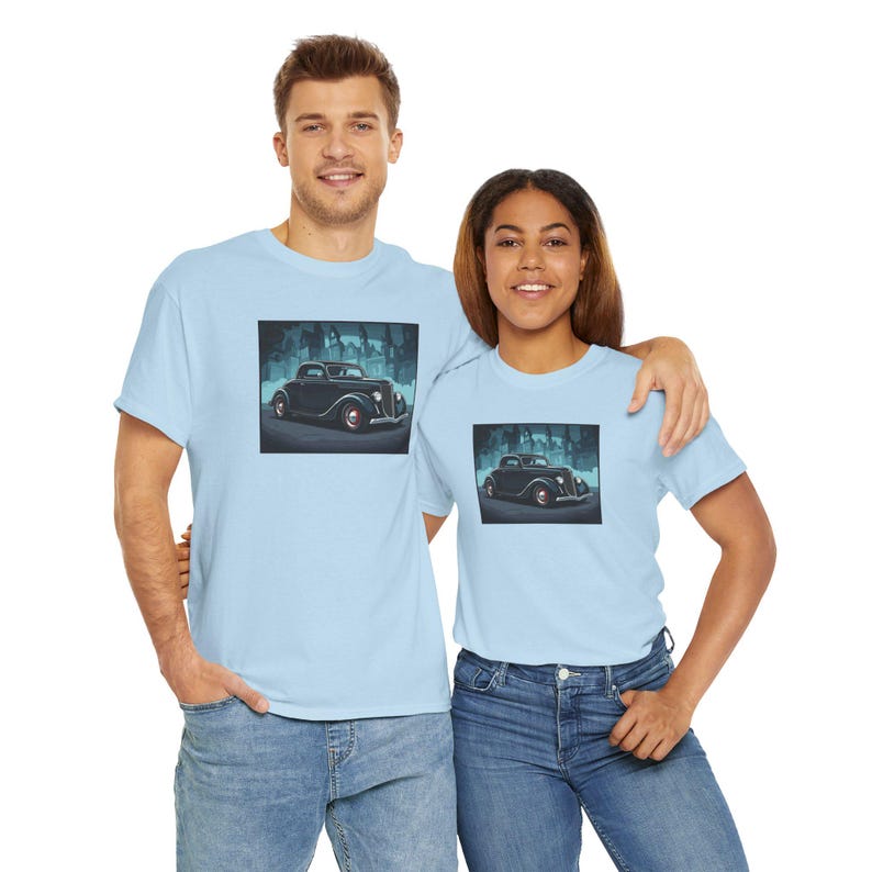 1936 Ford Hot Rod Coupe - Classic Car T-shirt - Vintage Car Graphic Tee ...