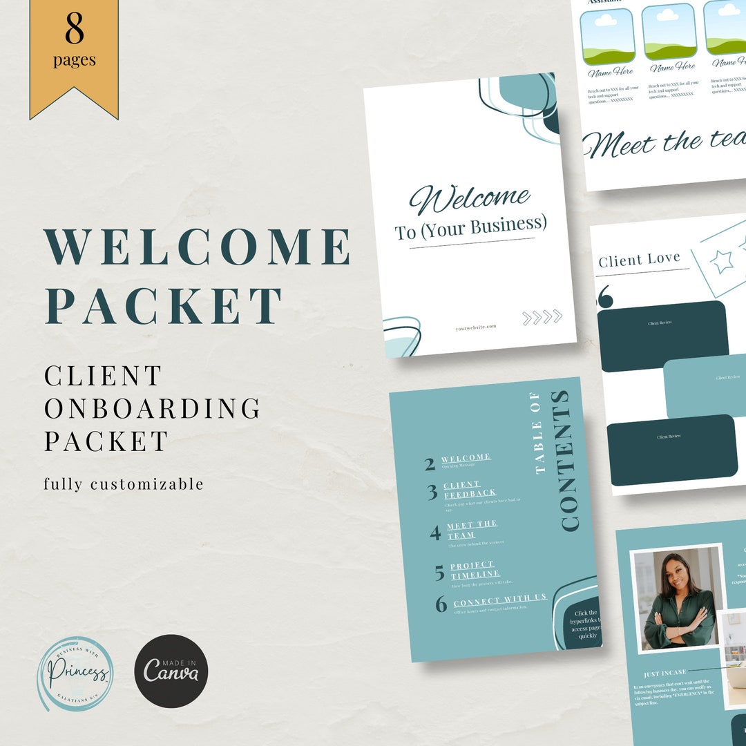 Client Welcome Packet | Onboarding Template | Welcome Guide | Virtual ...