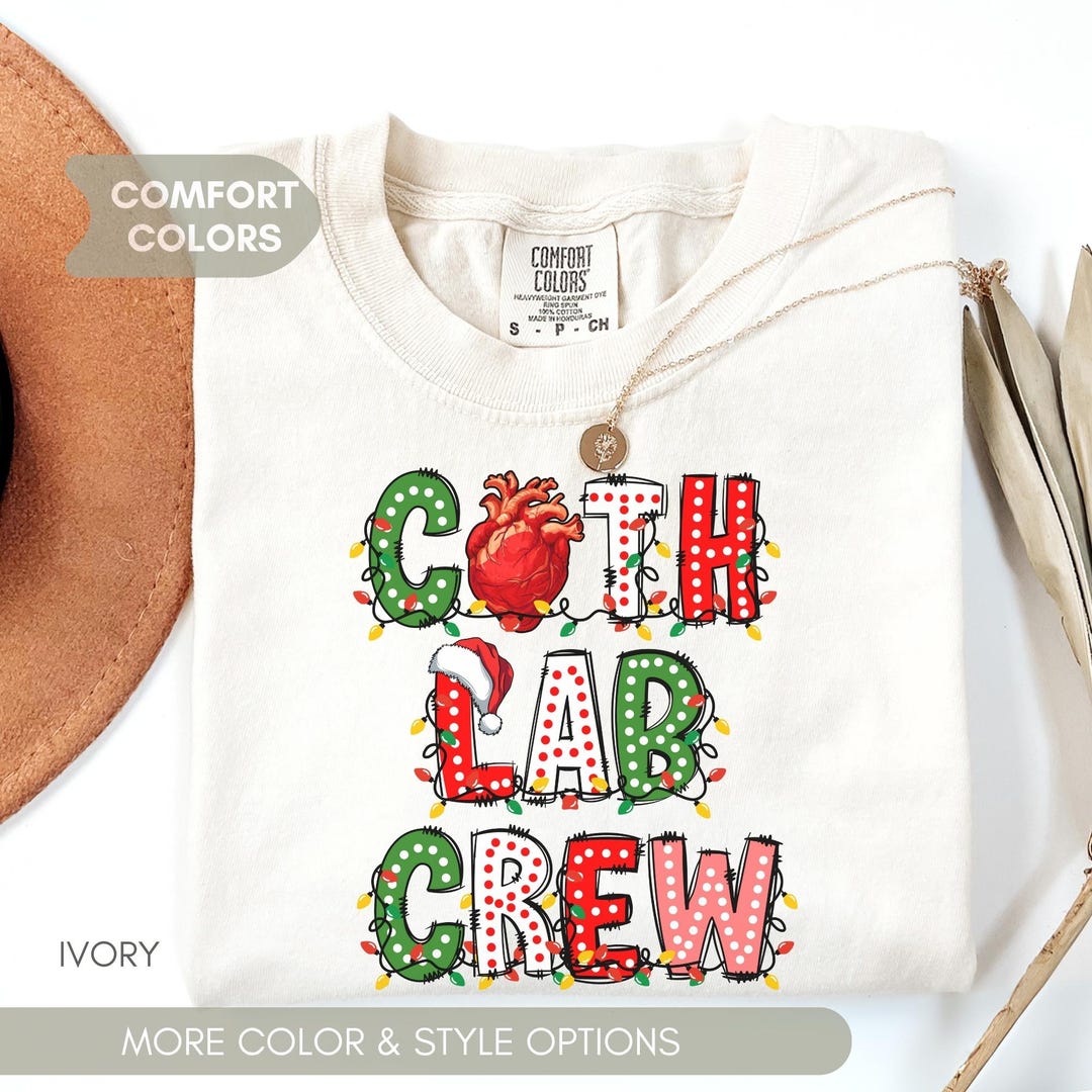 Cath Lab Crew Christmas Shirt, Cardiac Catheterization Unit Sweater ...