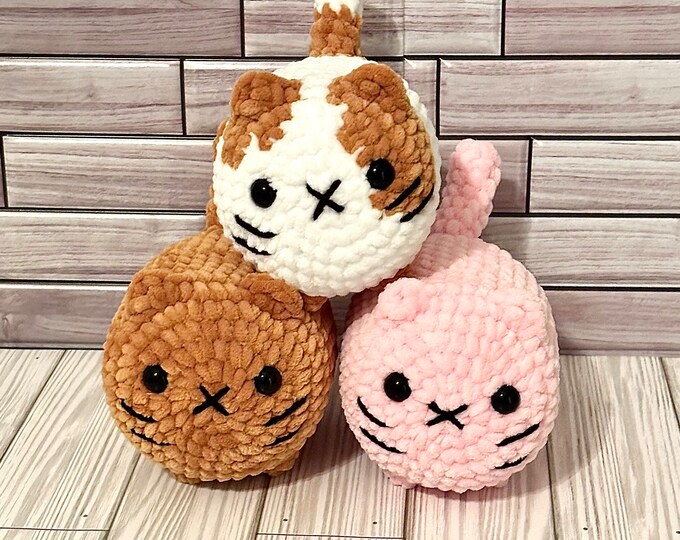 Handmade Crocheted Loaf Cats for Cuddles and Decor - Etsy