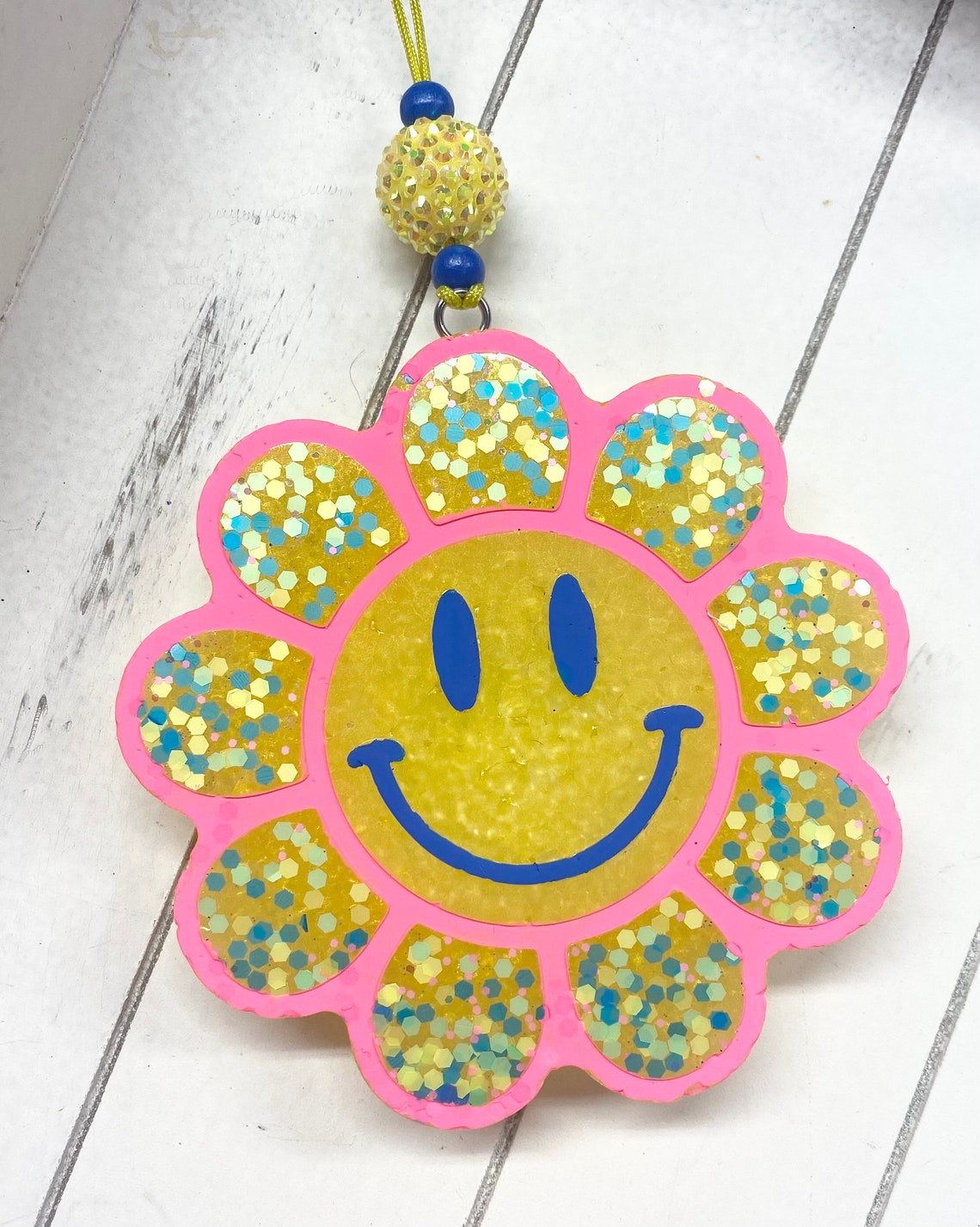 Flower Smiley Face Freshie Smiley Face Car Freshie Smiley Face Flower ...