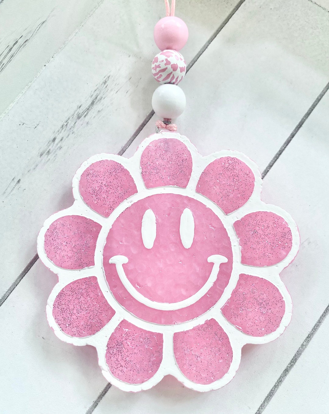 Flower Smiley Face Freshie Smiley Face Car Freshie Smiley Face Flower ...