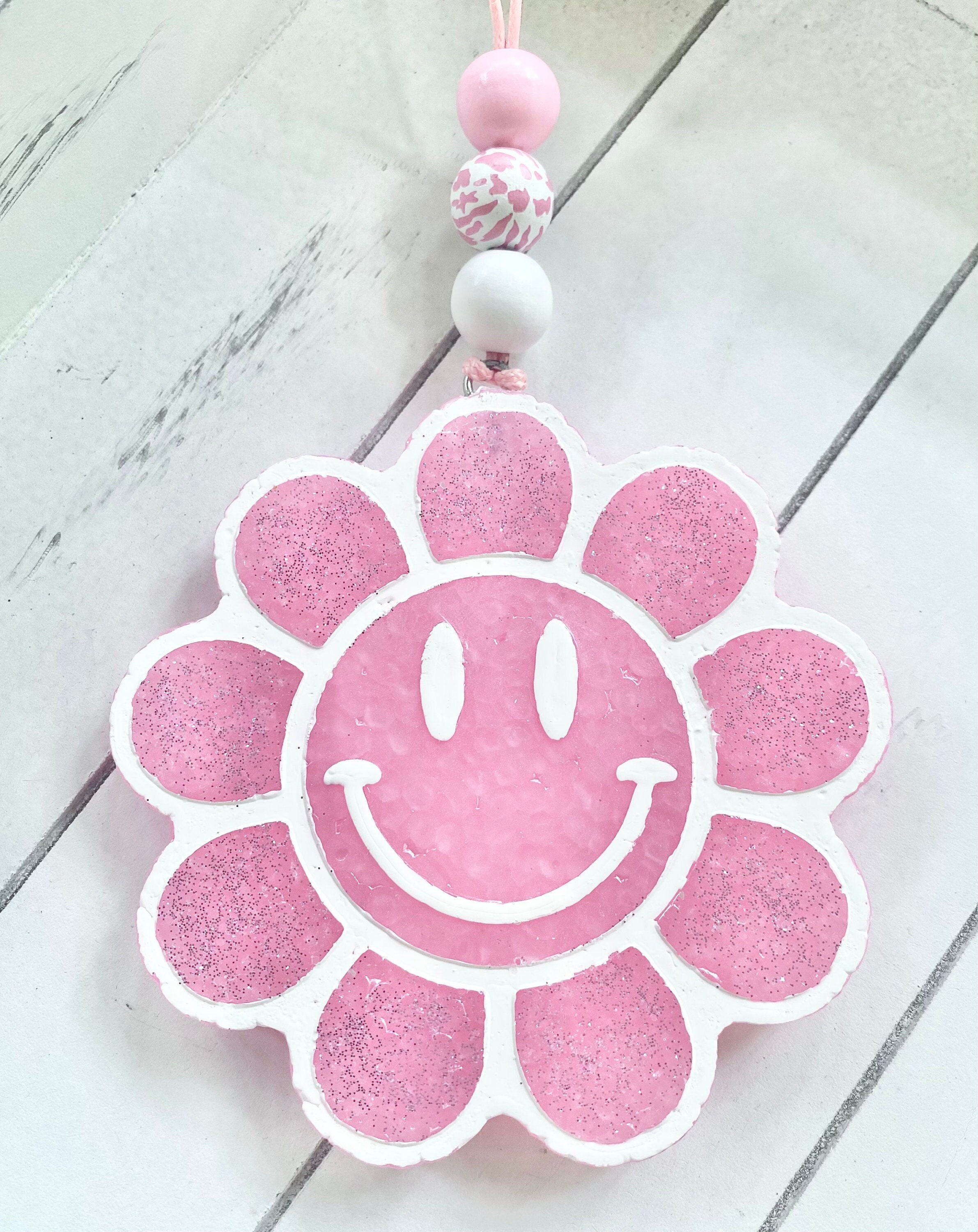 Flower Smiley Face Freshie Smiley Face Car Freshie Smiley Face Flower ...