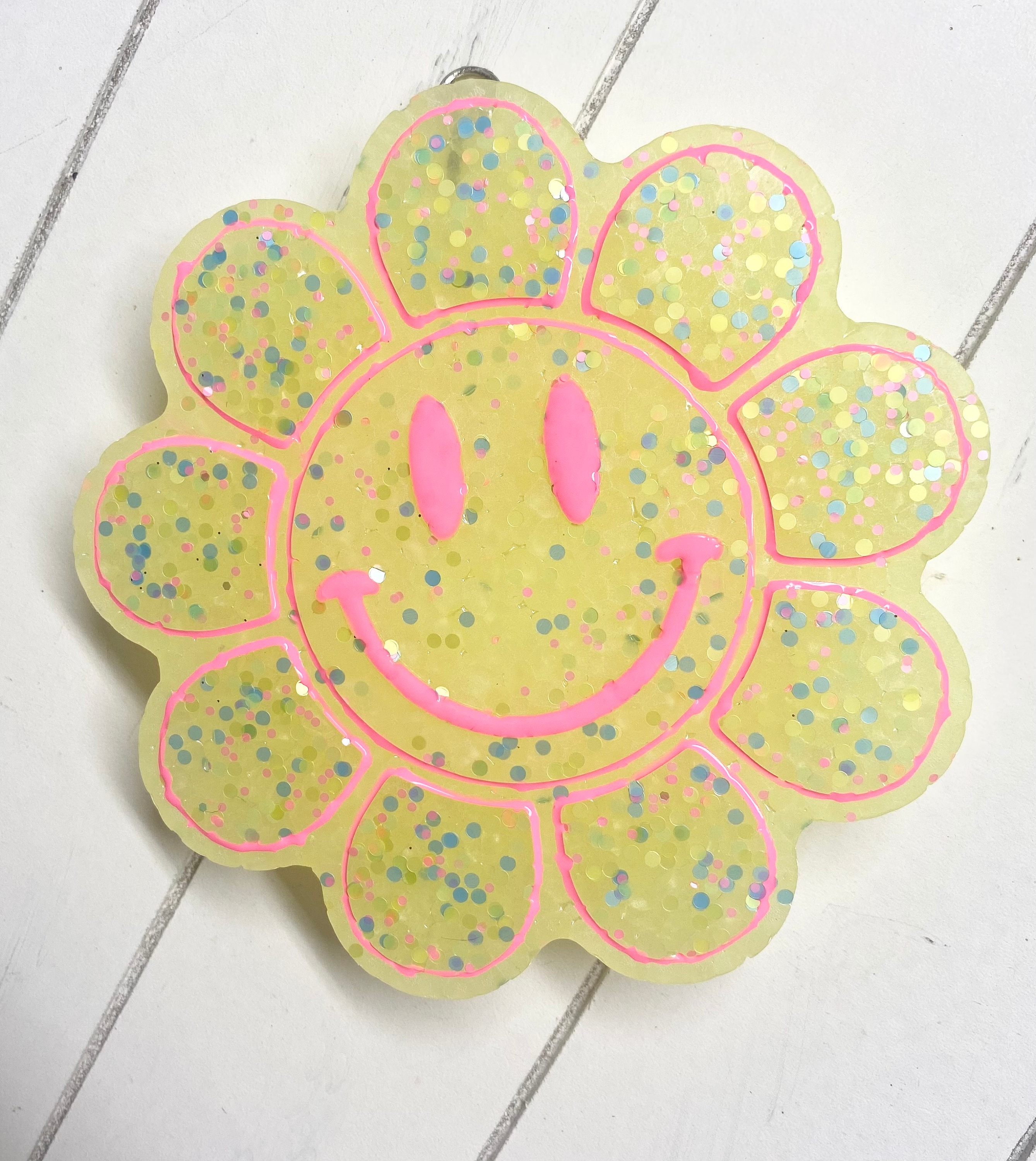 Flower Smiley Face Freshie Smiley Face Car Freshie Smiley Face Flower ...