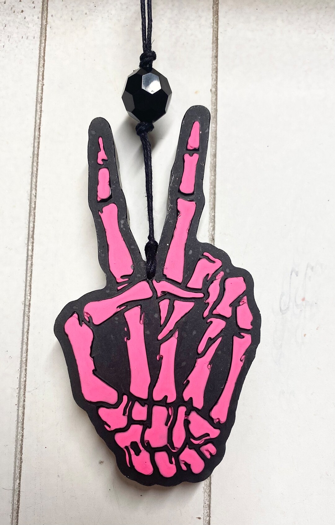 Skeleton Freshie Skeleton Peace Sign Car Freshie Skeleton Peace Car ...